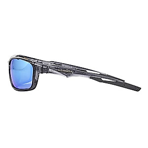 Ironman 1804 Wrap-Around Sport Sunglasses for Men, Crystal Grey, 64mm