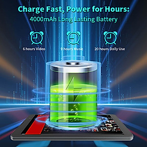 Tab A8 Tablet, 2023 Android 12 Tablet PC 8inch HD LCD Touch Screen 3GB+32GB WiFi Dual Camera Bluetooth Google Play YouTube Netflix Parental Control