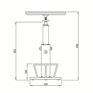 Vintage Bar Set includes Farmhouse Fire Hydrant Design Bistro Bar Table(38.6-44.4inch) and Set of 2 Industrial Bar Stools (26-32inch) Height Adjustable Swivel Wooden Top for Kitchen Dining Room Office