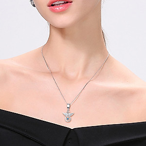 NanMuc Angel Wings Charms for Pandora Bracelets Necklace Women Heart Crystal Infinity Mom Birthday