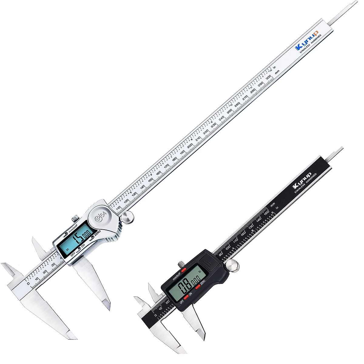Kynup 0-12 Inch Digital Caliper, Calipers Measuring Tool with IP54 Waterproof Protection, Stainless Steel Design (150/300mm)