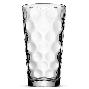 Lumientti Highball Glasses Set of 10-17oz | Durable & Attractive Highball Drinking Glasses With Heavy Base- Lead-Free Tall Bar Glass Set for Water, Juice, Wine, Beer & Cocktail - Dishwasher Safe