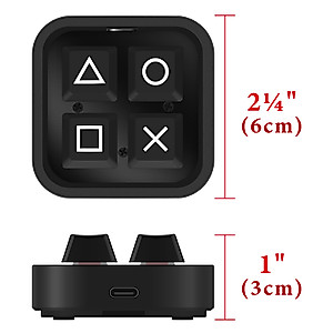 Geekria Personalized Mechanical Keyboard, 4 Key Programmable Multifunction Mechanical Gaming Keyboard, Support Floating for Windows, Vista, NKRO, Hotkeys and Macros (Black)