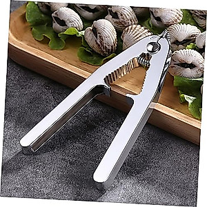 VOSAREA Clam Opening Tool Meat Grinder Clam Opening Pliers Clam Opener Clam Opening Clip Clam Pliers Silver