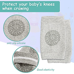 2 Pieces Baby Infant Toddler Helmet for Crawling Walking with 2 Pairs Knee Pads Socks No Bump Baby Toddler Safety Helmet Head Protector for Baby Walking Crawling Running (Soccer, Owl Style)