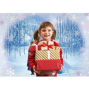 Frozen Ice World Princess Backdrop Winter Frozen Birthday Party Decoration Winter Children Photography Backdrop (7x5FT)