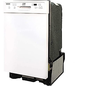 SPT SD-9254WA 18″ Wide Built-In Dishwasher w/Heated Drying, ENERGY STAR, 6 Wash Programs, 8 Place Settings and Stainless Steel Tub – White