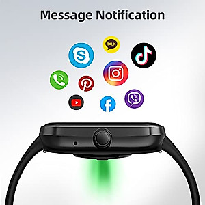 RIVERSONG Smart Watch, Smart Watches Compatible with iPhone Android for Men Women, 5ATM Waterproof Smartwatch Fitness Tracker with Heart Rate Blood Oxygen Sleep Monitor, Motive 3S