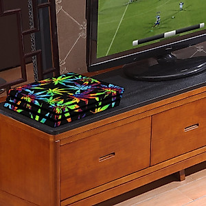 Color Weed Leaf PVC Adhesive Sticker Skin Protector Sticker for PS4 Pro/PS4 Slim Controller for PS4 Pro