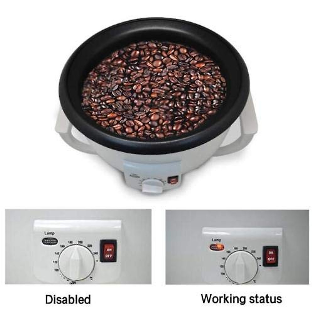 ele ELEOPTION Coffee Roaster | Coffee Roasters for Home Use | 750G Capacity Electric Coffee Roasting Machine for Coffee Bean