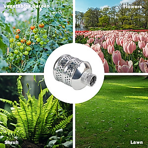 Hourleey 2 Pack Bubbler Sprinkler Heads, Aluminum Diffuser Flood Nozzle for Delicate Watering, Gentle Garden Metal Watering Soaker Sprinkler for Plants Garden Lawn Yard