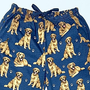 Golden Retriever Pajama Pants – Cotton Blend - All Season - Comfort Fit Lounge Pants for Women and Men – Golden Retriever Gifts