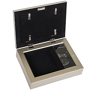 Cottage Garden The Lord is My Strength Song Silvertone Rope Trim Jewelry Music Box Plays Amazing Grace