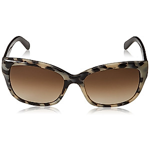 Kate Spade New York Women's Johanna Rectangular Sunglasses, Havana Black, 27 mm