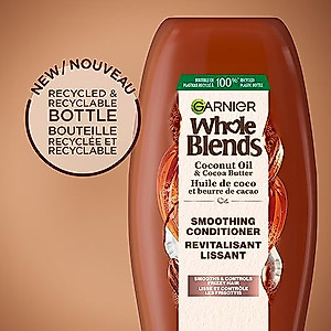 Garnier Whole Blends Conditioner with Coconut Oil & Cocoa Butter Extracts, 22 Fl Oz (1 Count)