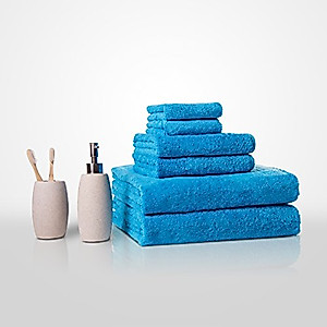 16"x 29" - 100% Turkish Cotton Terry Hand Towel (Turquoise)