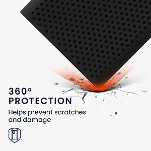 kwmobile Silicone Case Compatible with Samsung Portable SSD T5 - Case Protective Cover for SSD Drive - Black