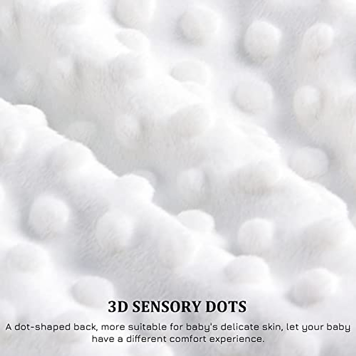 Minky Baby Blanket, Super Soft Toddler Blanket with Plush Dotted Backing, Double Layer Newborn Boy Girl Receiving Blanket for Nursery Bed Toddler Crib, Sage Green Dandelion Flower, 30 x 40 Inches