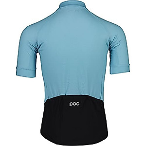 POC Essential Road Logo Jersey - Men's Light Basalt Blue/Basalt Blue, M