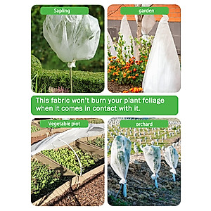 Abimars Plant Covers Freeze Protection 0.88 oz/yd², 9.8ft x 32.8ft Reusable Floating Row Cover for Garden, Frost Cloth Plant Freeze Protection, Plant Blanket for Outdoor Plants