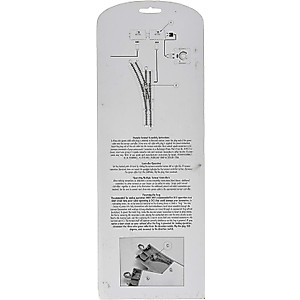 Bachmann Industries E-Z Track 6 Single Crossover Turnout - Left (1/card) N Scale, Grey