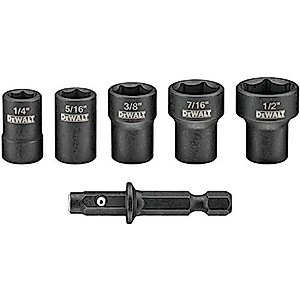 DEWALT Nut Driver Set, Detachable, 5-Piece (DWADND5)