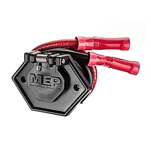 MotorGuide 8M4000954 Trolling Motor Power Receptacle, 2-Prong 12V, 24V or 36V Trolling Motors, for Bow-Panel Installation