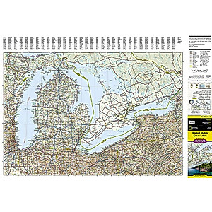 United States, Great Lakes Map (National Geographic Adventure Map, 3124)