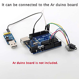 RCmall TF-LC02 Laser Lidar Range Finder Sensor 3cm~200cm Ranging Module with 6Pin Male Connector to Dupont Wire+CP2102 USB to TTL Serial Converter Module, Compatible with Arduino Smart Home Robot