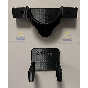 Generic Wall Mount Compatible with Ryobi ONE+ 18V Stick Vac - PCL & PBl Compatible - Battery Design - Black, MWJ88_0002