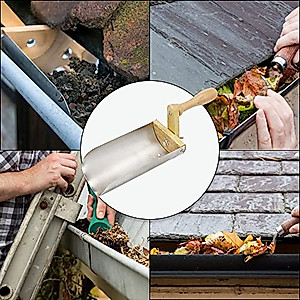 QZATTCAEN Gutter Cleaning Scoop/Home Gutter Tool Gutter Cleaning Spoon and Scoop/Roof Gutters Cleaning Tool