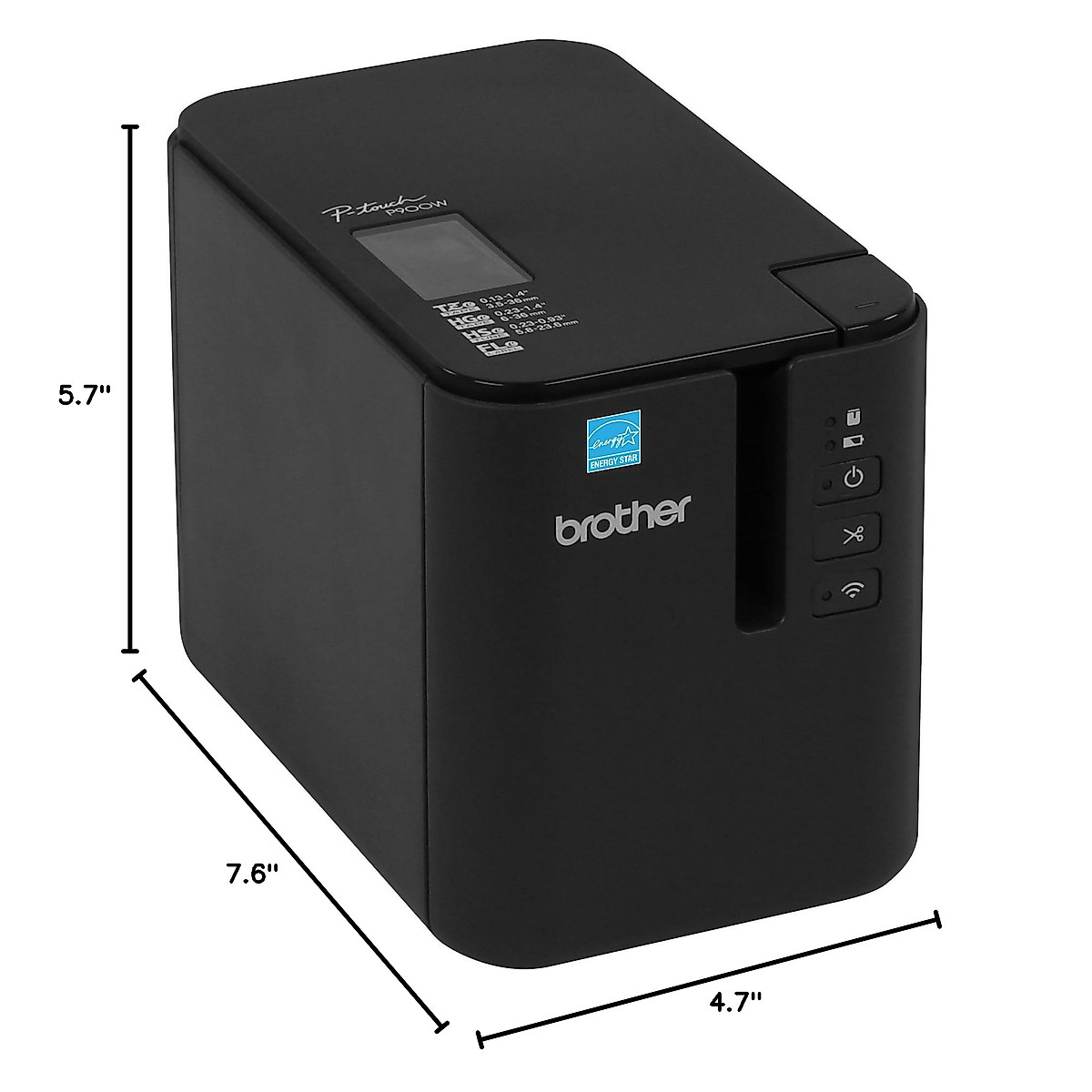 Brother P-Touch PT-P950NW Industrial Network Laminate Label Printer, Up to 36 mm Labels, Standard USB 2.0 and Serial, Ethernet, Built-in Wi-Fi®, Optional Bluetooth®