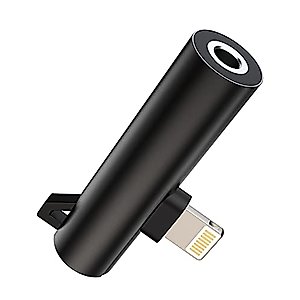 Headphone Adapter Compatible for Lightning to 3.5mm AUX Audio Jack and Charger Dongle Earphone Splitter Compatible for iPhone 11 12 xr x 8Plus for Ipad Air Converter power charging connector for Apple
