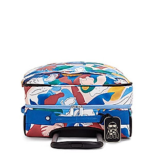 Kipling Spontaneous S Softside Spinner Wheel Luggage, Cabin Sized, Elastic Straps, Botanical PRT, 13''L x 20.75''H x 8.25''D