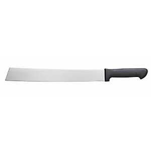 14 inch Melon Knife Professional Slicing Knife for Watermelon, Cantaloupe, Honey Dew, Heavy Duty Commercial Cutlery - Cozzini Cutlery Imports (14 inch Melon Knife), Black