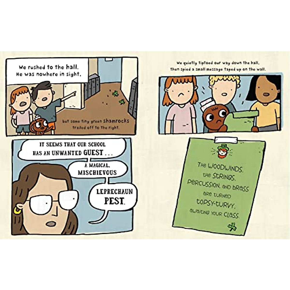 The Gingerbread Man and the Leprechaun Loose at School (The Gingerbread Man Is Loose)