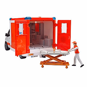 Bruder 02676 MB Sprinter Ambulance with Driver and Light + Sound Module