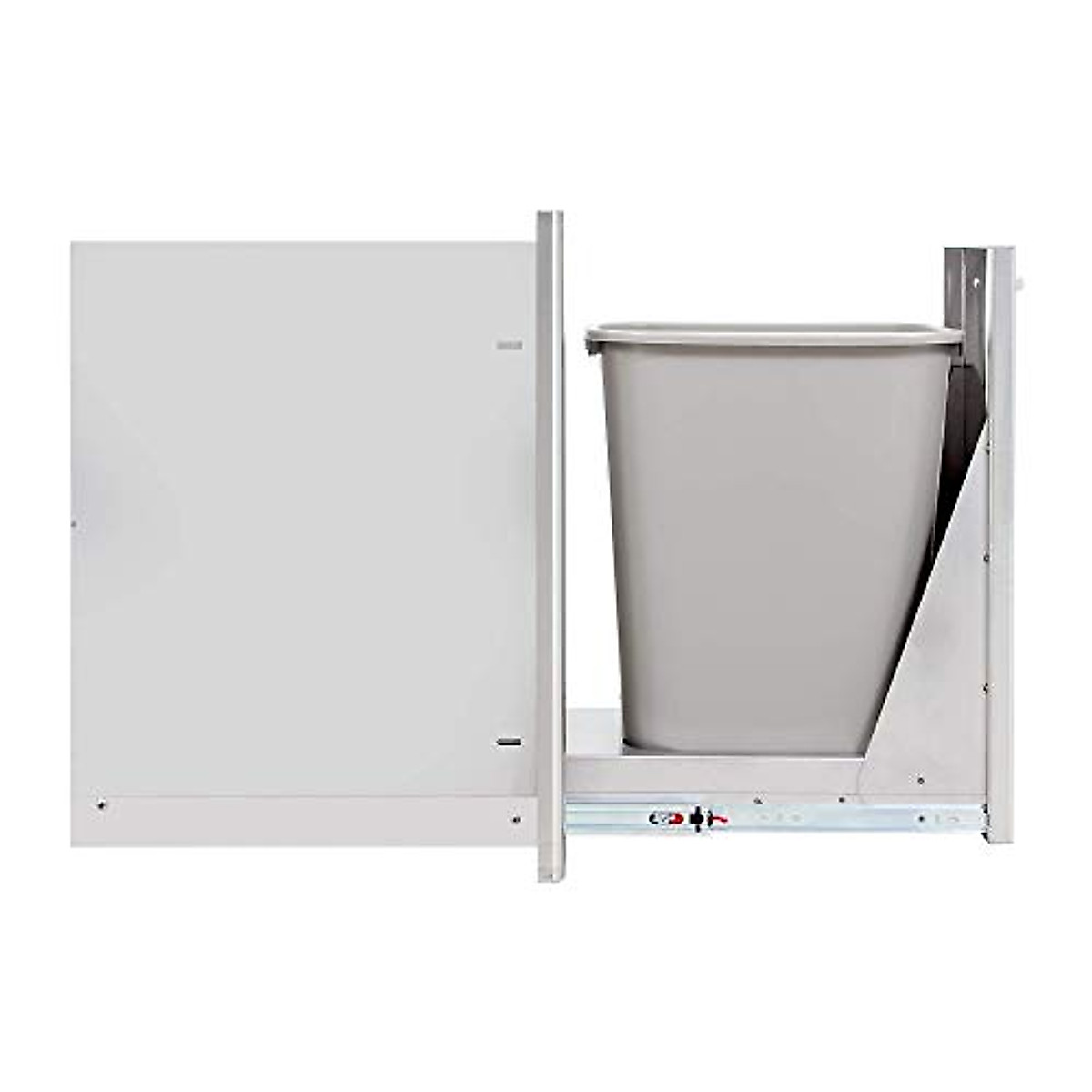 Blaze Narrow Roll Out Trash Bin (BLZ-TRNW-DRW), 26 3/8x13 7/8-inches