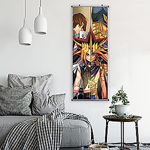 CosInStyle Anime Scroll Poster - Fabric Prints 100 cm x 40 cm | Premium and Artistic Anime Theme Gift | Japanese Game Hanging Wall Art Room Decor