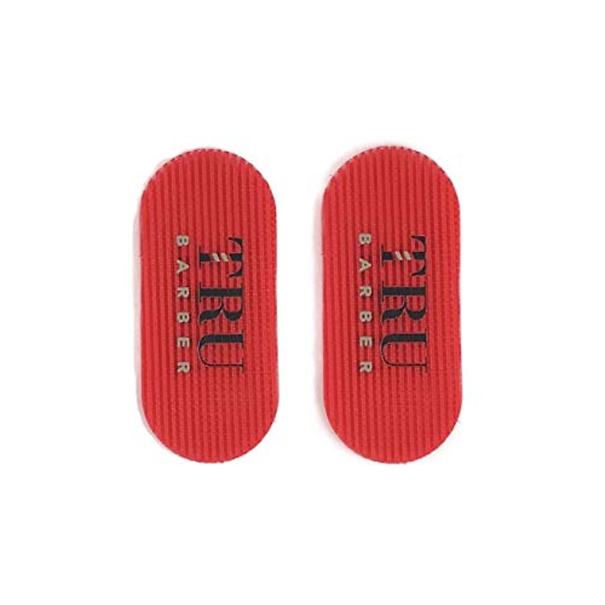 TRU BARBER HAIR GRIPPERS ® 3 COLORS BUNDLE PACK 6 PCS for Men and Women - Salon and Barber, Hair Clips for Styling, Hair holder Grips (Black/Red/Black)