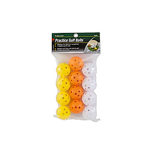 Jef World of Golf Gifts and Gallery, Inc. Golf Practice Balls (Multi Color, Includes 12 Balls)