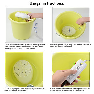 Mini Washing Machine,Machine Portable Turbo Washing Machine for Travelling,Business Trip,Camping,College Room.Deep cleaning of underwear, baby clothes and other small clothes.