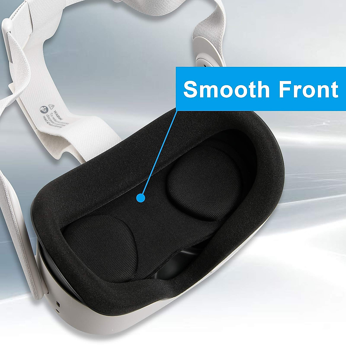 (1 Set) Seltureone Anti-Blue Light Lens Frame Compatible for Quest 2, Eyes Protective Glasses Accessories Set for Quest 2, with VR Lens Dust Proof Cover and Silicone Face Cover, Black