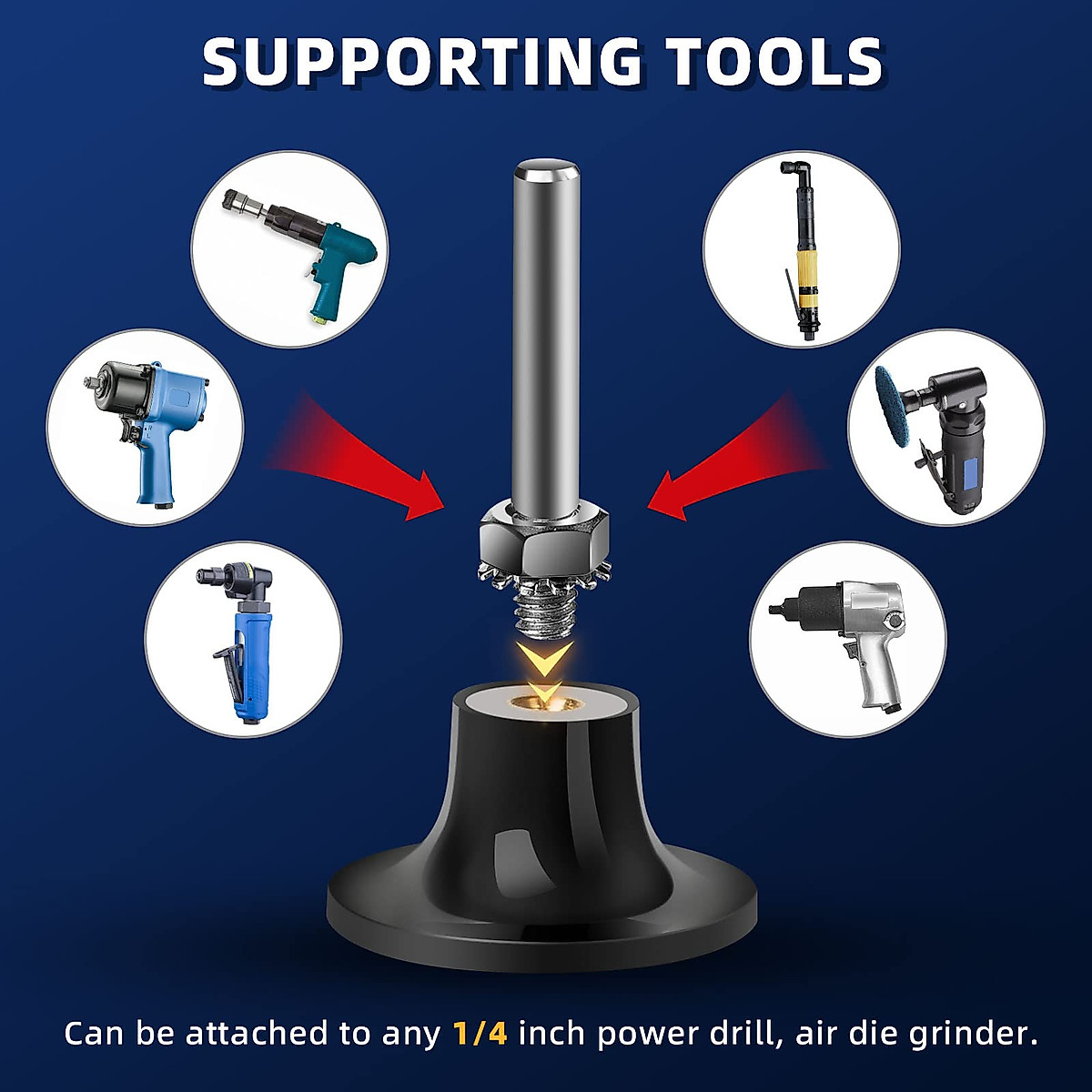 Tanzfrosch 108Pcs Sanding Discs Set 2 inch Quick Change Disc with 1/4 inch Holder Surface Conditioning Disc for Die Grinder Surface Prep Strip Grind Polish Burr Finish Rust Paint Removal