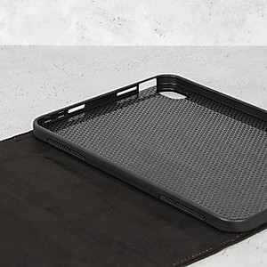 Casemade Real Leather Case Compatible with iPad Mini 7 (A17 Pro) / 6th Gen (2021) - Full-Grain Leather Cover, Auto Sleep/Wake, Dual Stand Position (Tan)