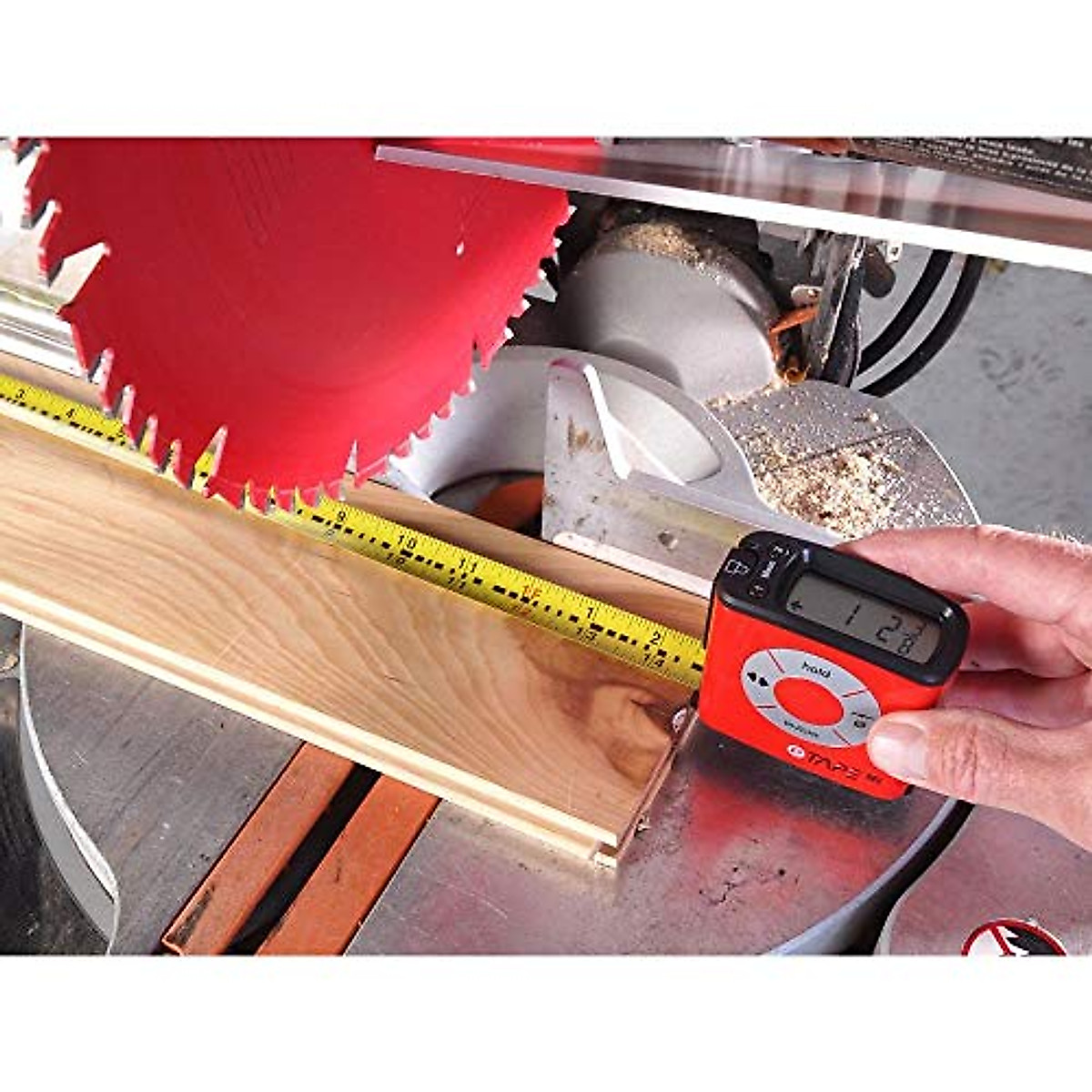 eTape16 ET16.75-DB-RP Digital Tape Measure, 16', Red, Inch and Metric