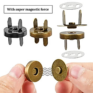 TIMESETL 40 Sets 14mm/18mm Magnetic Button Clasps Snaps Fastener Clasps DIY Craft Sewing Buttons Knitting Buttons Sets for Sewing, Craft, Purses, Bags, Clothes, Leather, 4 Colors