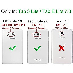 BMOUO Kids Case for Samsung Galaxy Tab E Lite 7.0 Inch - ShockProof Case Light Weight Kids Case Super Protection Cover Handle Stand Case for Children for Samsung Galaxy Tab E Lite 7 Inch Tablet - Blue