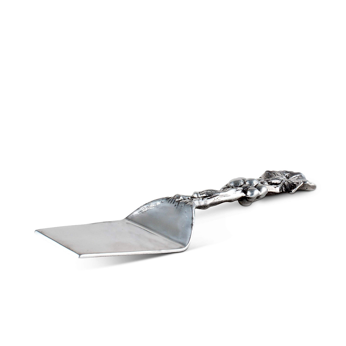 Arthur Court Metal Pie/Cake/Lasagna Server Grape Pattern Sand Casted In Aluminum With Artisan Quality Hand Polished 10.75 Inch Long Spatula