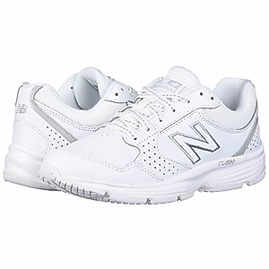 New Balance Women's 411 V1 Walking Shoe, White/White, 10